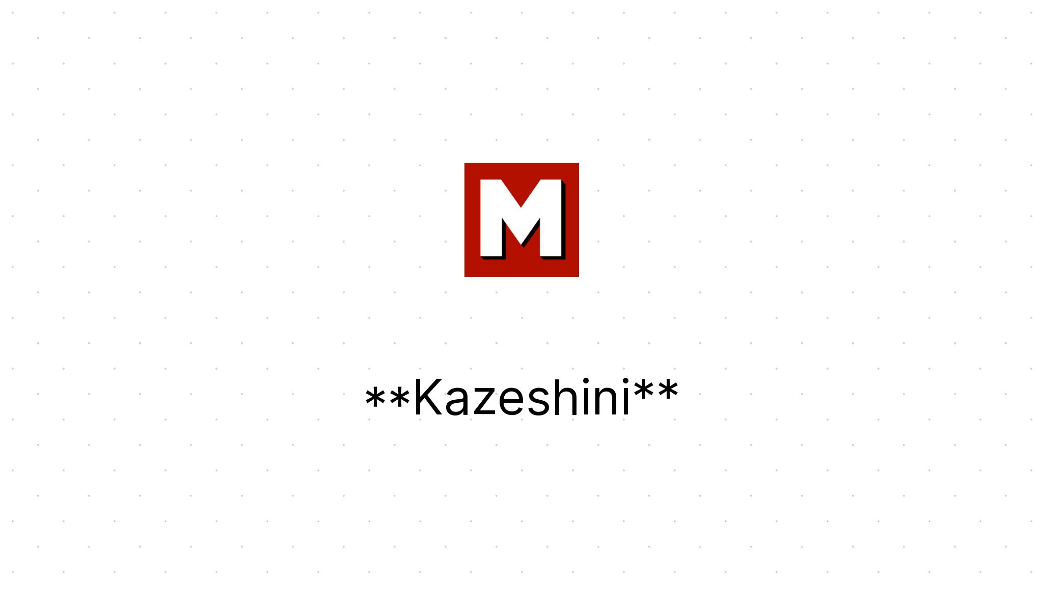 Kazeshini - Mazmo
