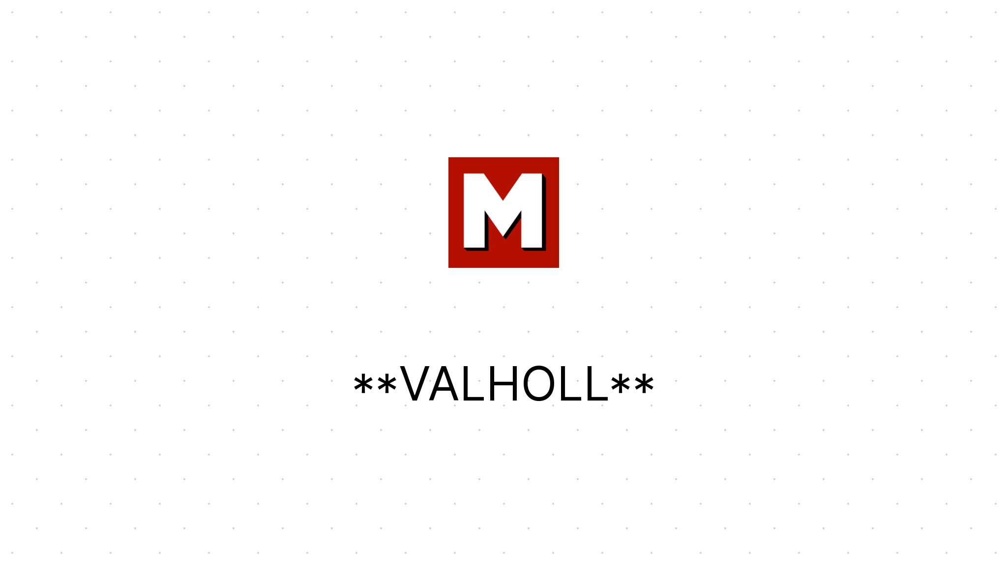 VALHOLL - Mazmo