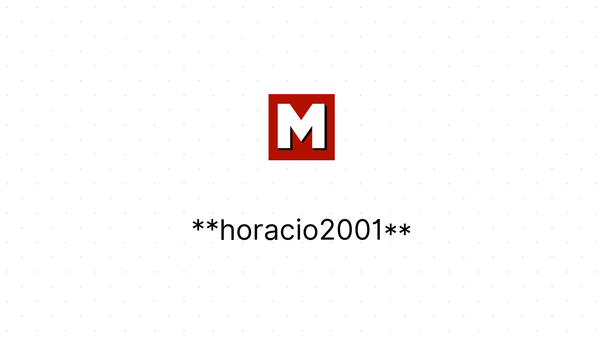 horacio2001 - Mazmo
